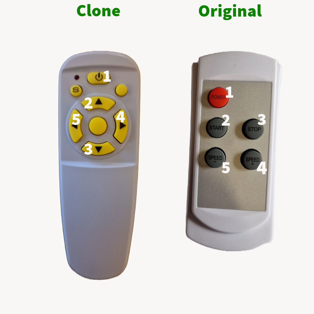 Homcom A90-224 Replacement Clone Remote Control
