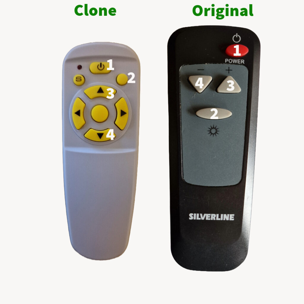 Silverline Extractor Fan Replacement Clone Remote Control | Remote Shop