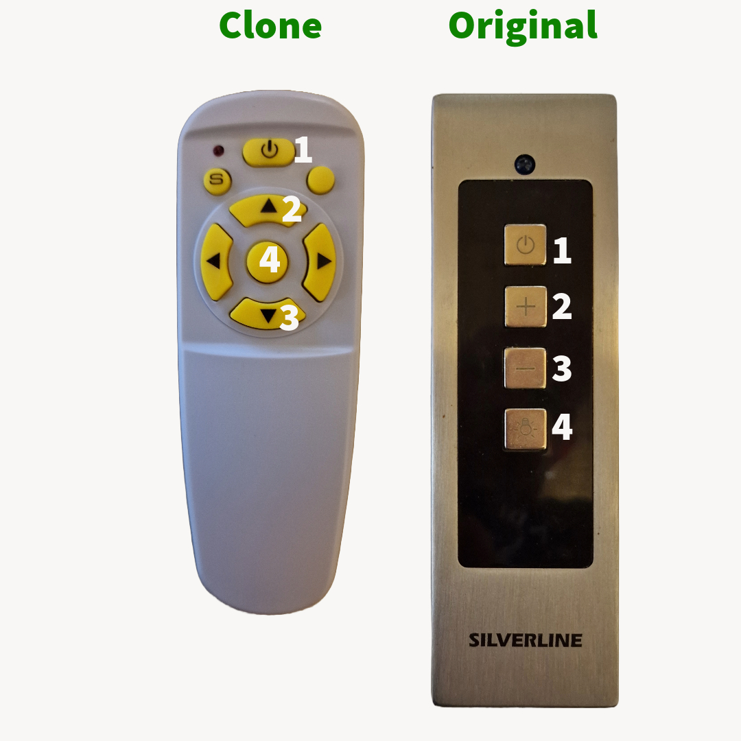 Silverline Extractor Fan Replacement Clone Remote Control | Remote Shop