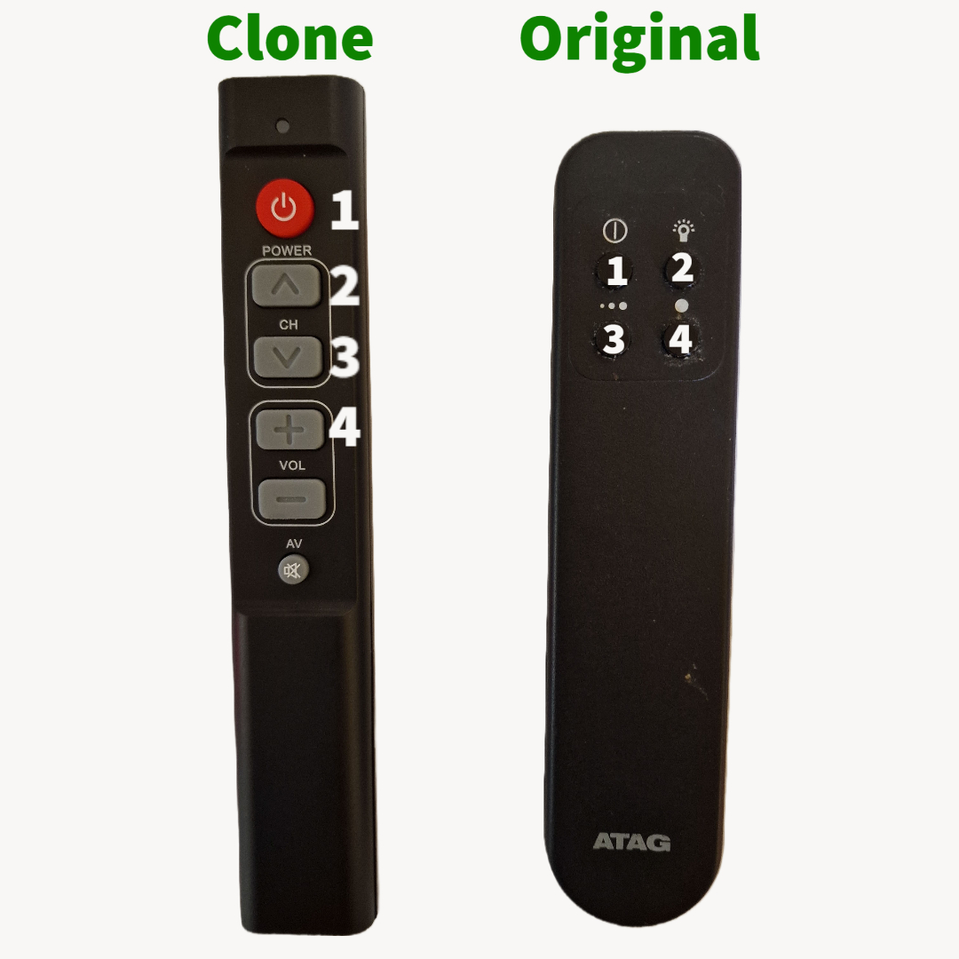 ATAG Extractor Fan Replacement Clone Remote Control | Remote Shop