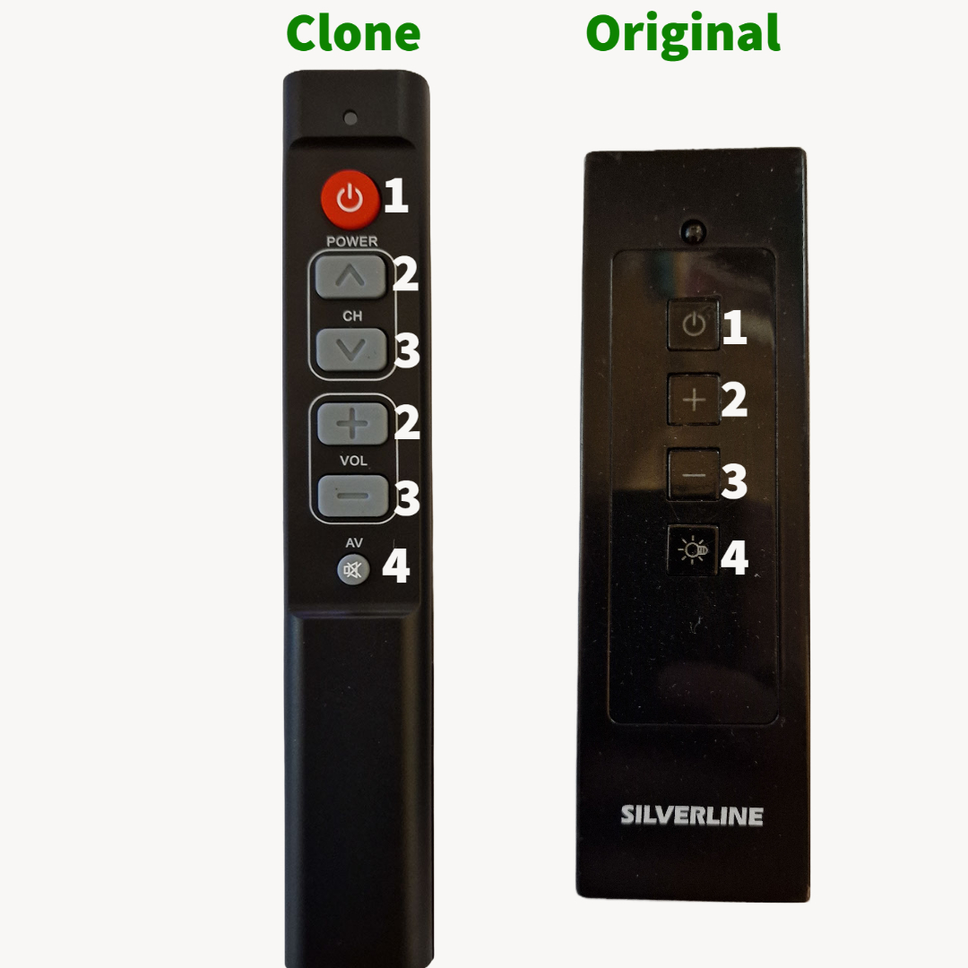 Silverline (Black) Extractor Fan Replacement Clone Remote Control ...