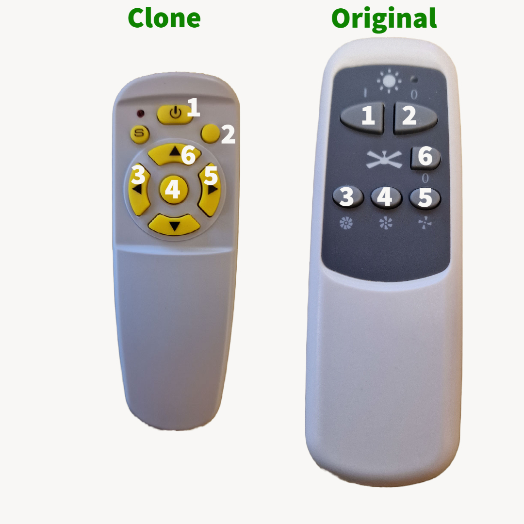 Ceiling Fan (DD2) Replacement Clone Remote Control | Remote Shop