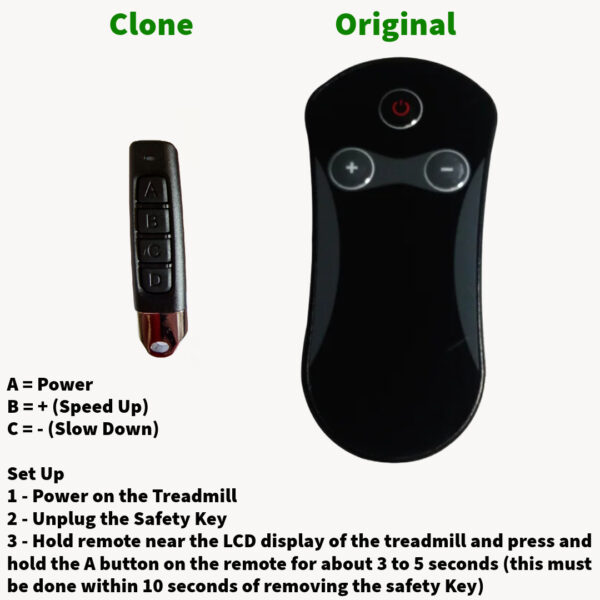 OTO Galaxy Steps Treadmill Replacement Clone Remote Control | Remote Shop