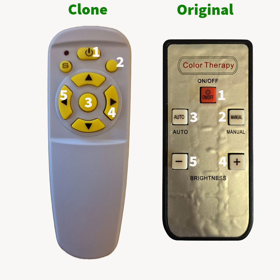 Healthmate Color Therapy Replacement Clone Remote